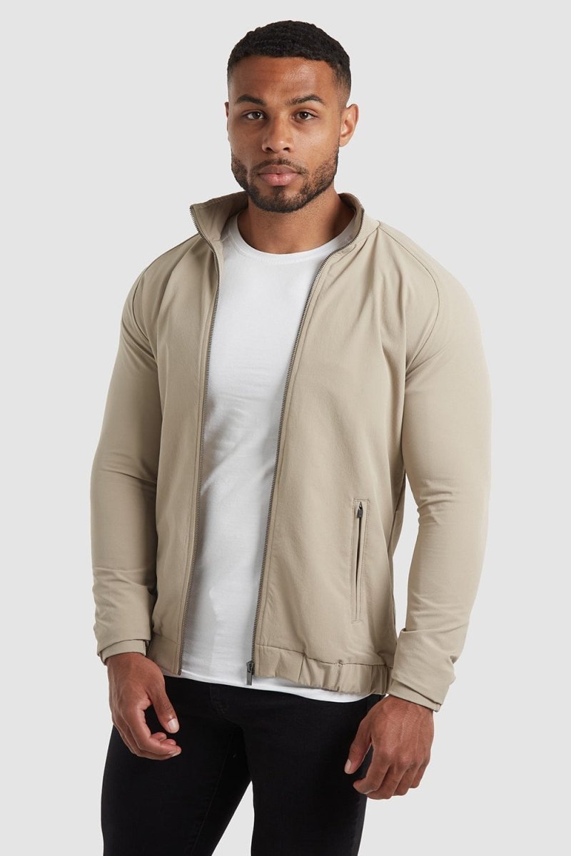 Harrington Jacket in Stone - TAILORED ATHLETE - USA