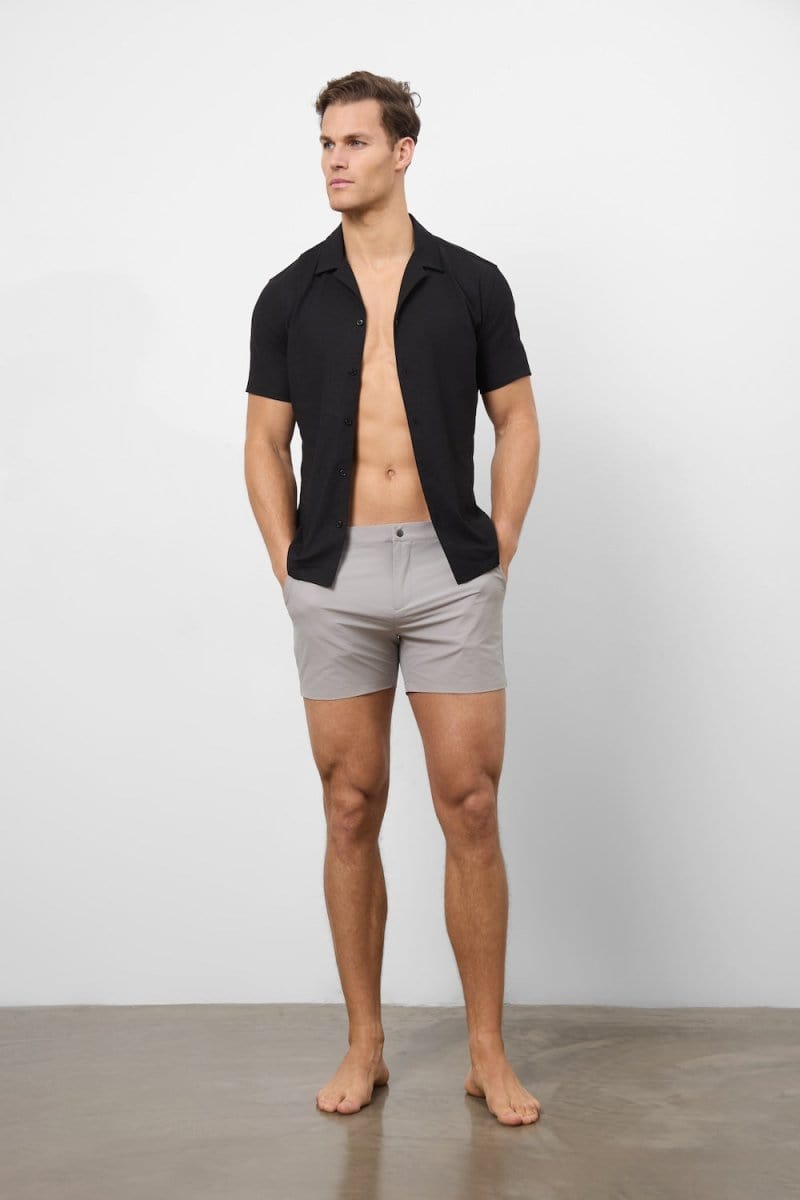 Hybrid Swim Short in Dark Putty
