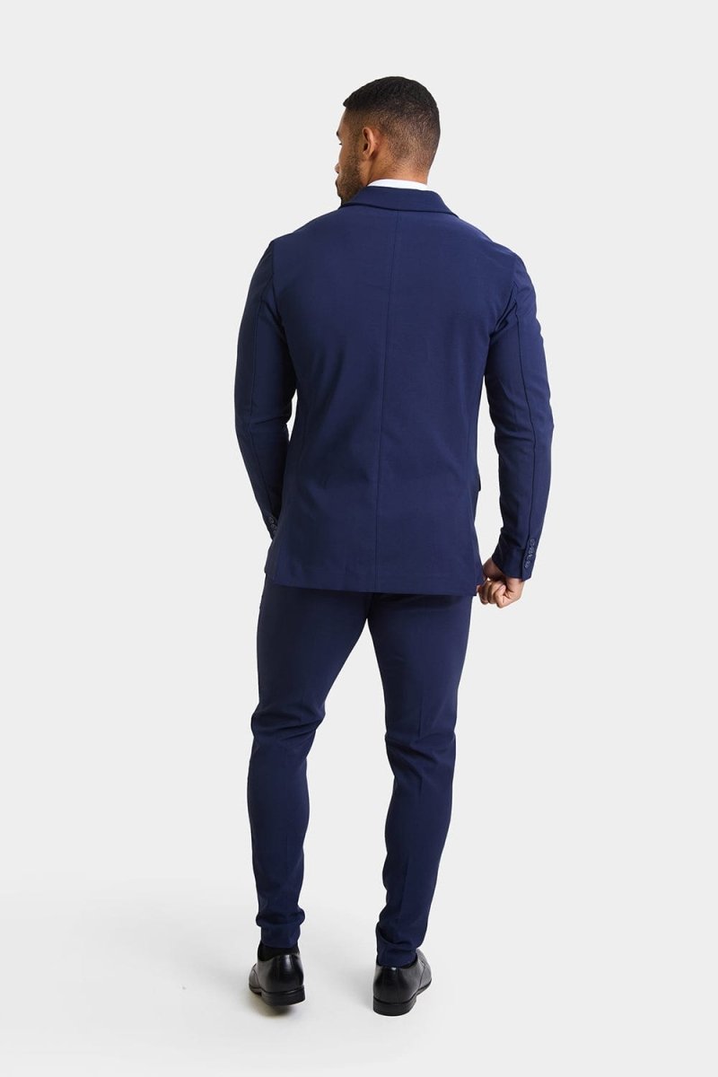 True Athletic Fit Tech Suit Jacket in Navy
